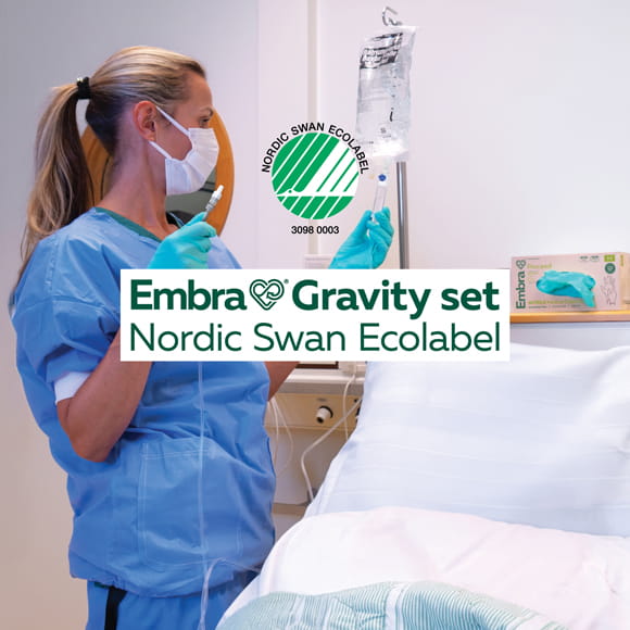 Embra® Gravity Set: Nordic Swan Ecolabel Certified | Evercare Medical